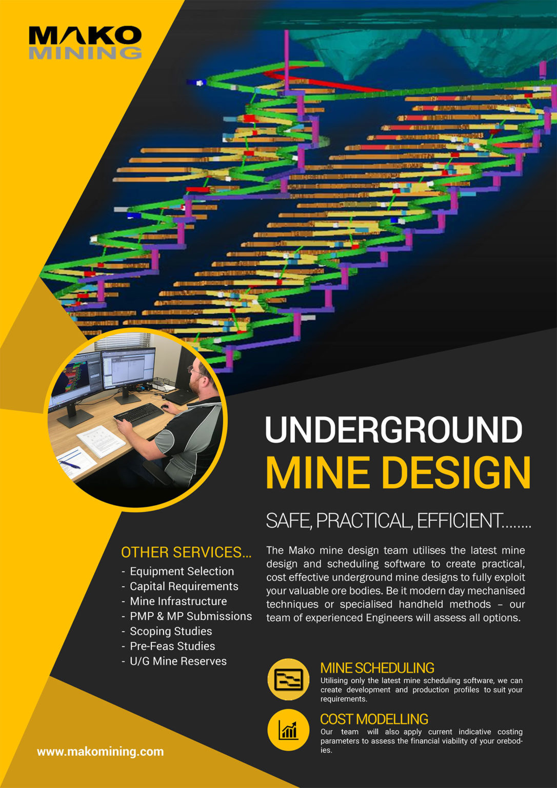 Underground Mine Design – Mako Mining